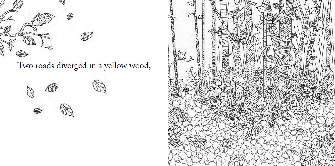 The Road Not Taken Coloring Page Downloads - Thunder Bay Press