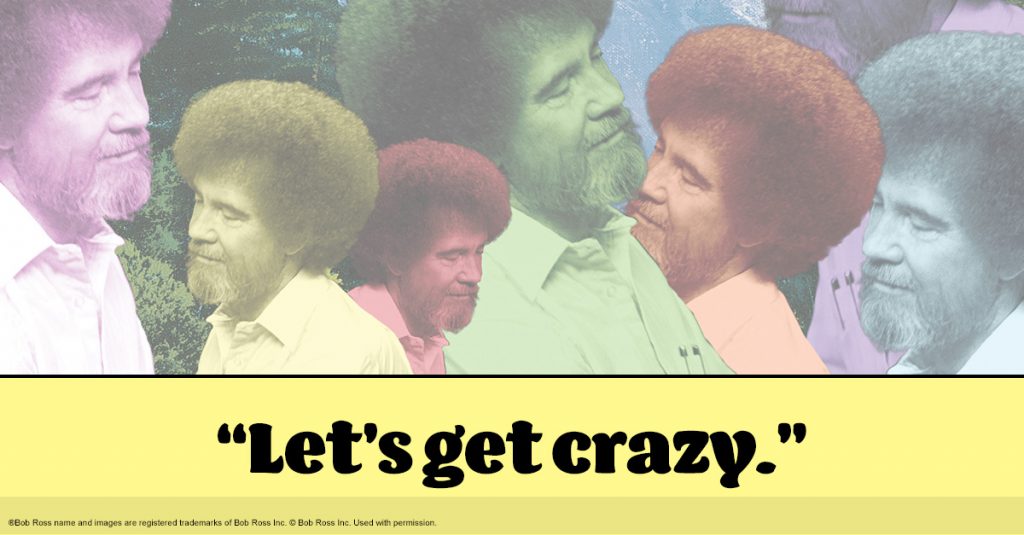 Let's Get Crazy with Bob Ross Activity Books - Thunder Bay Press